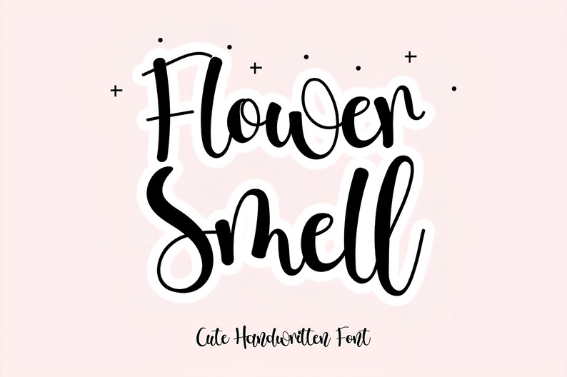 Flower-smell Font - Cute Handwritten Font, Goodnotes Font, Cricut Font ...