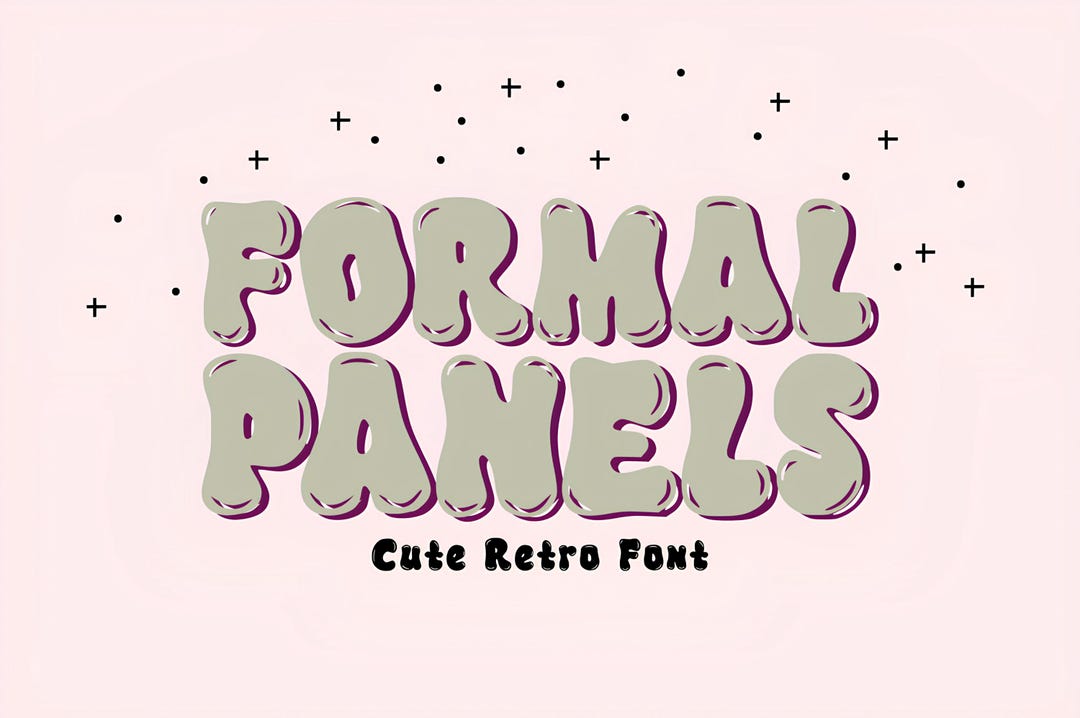 FORMAL Font - Bubbly Font, Cute Font, Cricut Fonts, Procreate Fonts ...