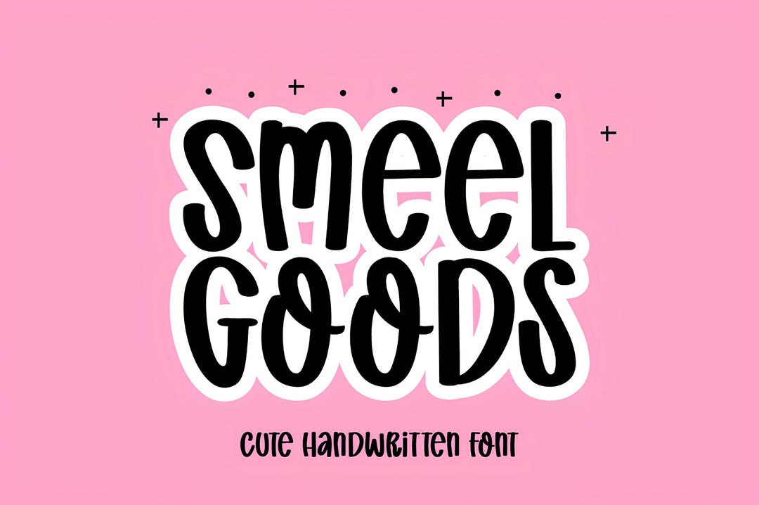Smell Font - Handwritten Font, Cricut Fonts, Cute Font, Fonts for ...
