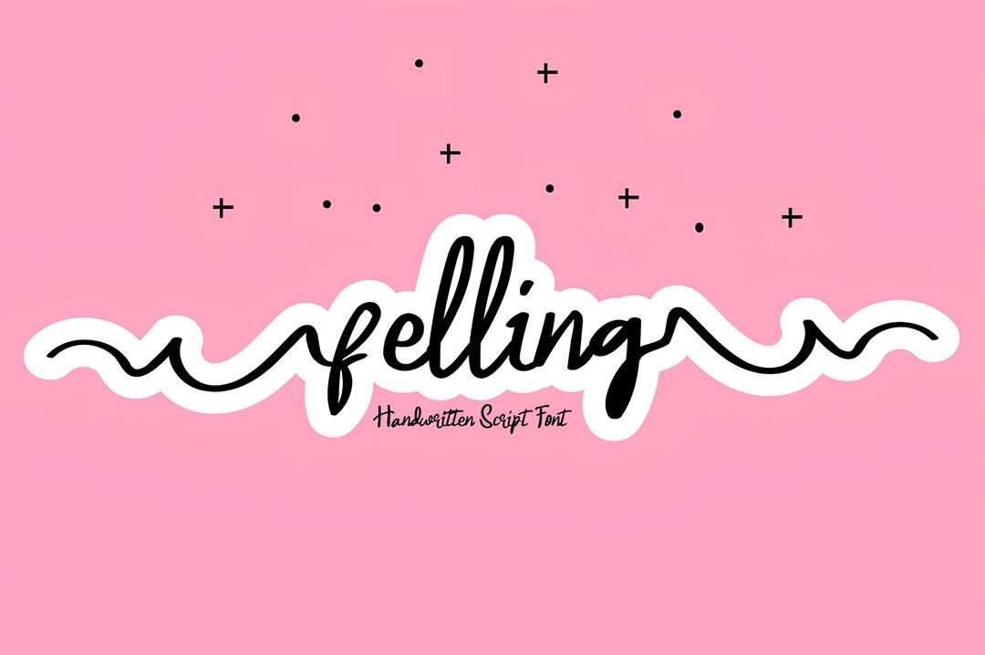 Felling Font - Handwritten Script Font, Cricut Fonts, Cursive Font ...