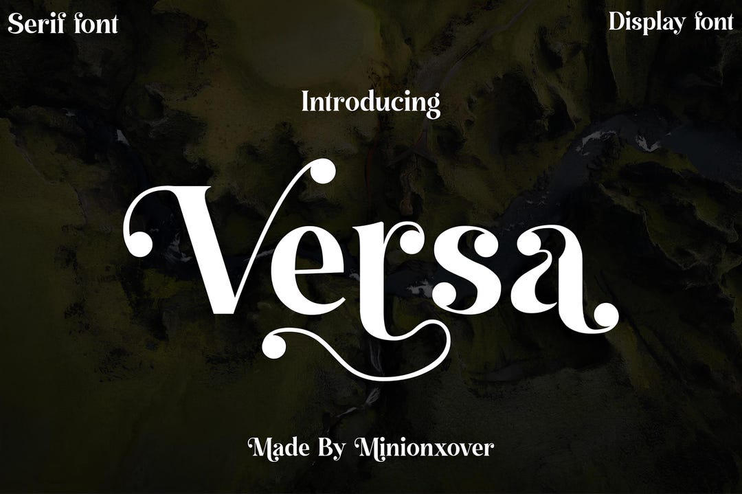 Versa Font - Serif Font, Modern Font, Stylish Font, Classy Fonts, Logo ...