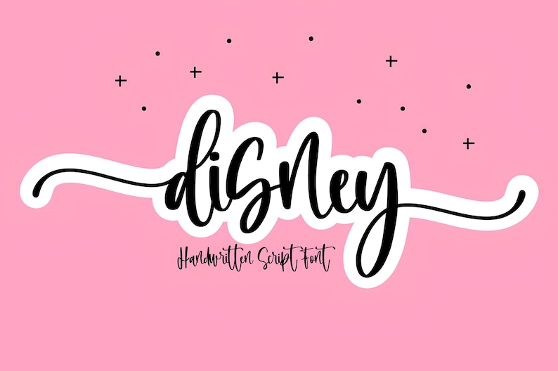 Disney Font - Bouncy Handwritten Script Font, Cricut Fonts, Cursive ...