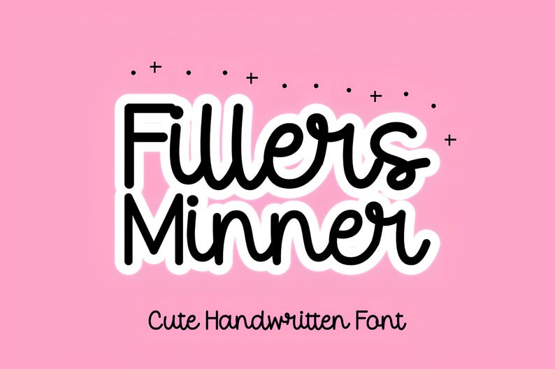 Fillers Font - Cute Handwritten Font, Cricut Fonts, Kids Font, Fonts ...