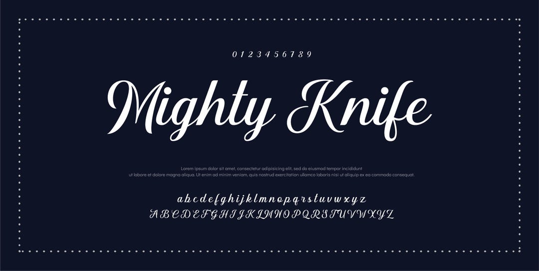 Mighty Knife - Bold Script Font, Cricut Font, Thick Cursive Font ...