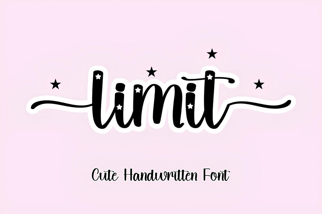 Limit Font - Handwritten Script Font, Cricut Fonts, Procreate Font ...