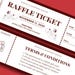 Vintage Fall Raffle Ticket Template: Editable Canva Design (8.5x2.5 ...