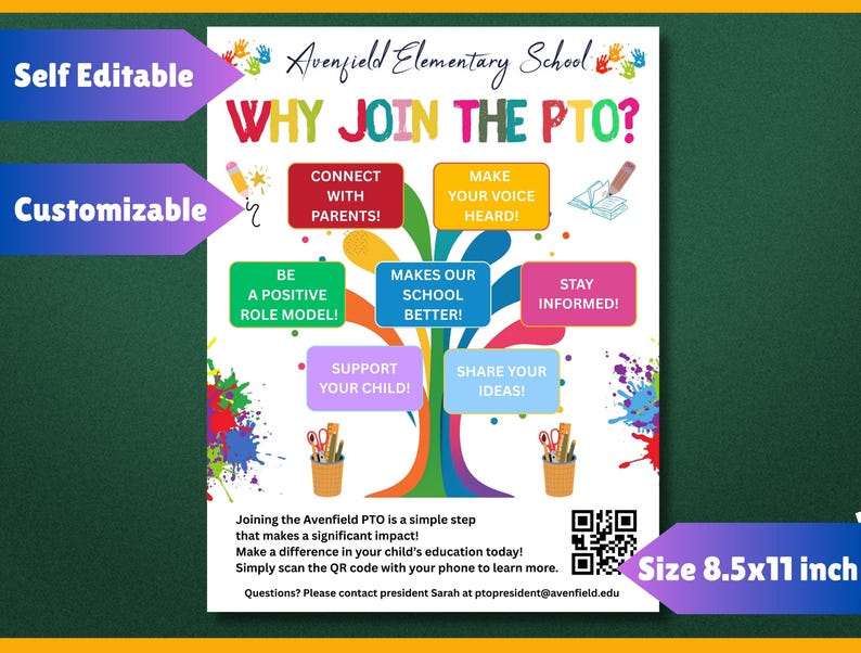 Editable Why Join the PTO Flyer Template | Printable PTO Membership ...