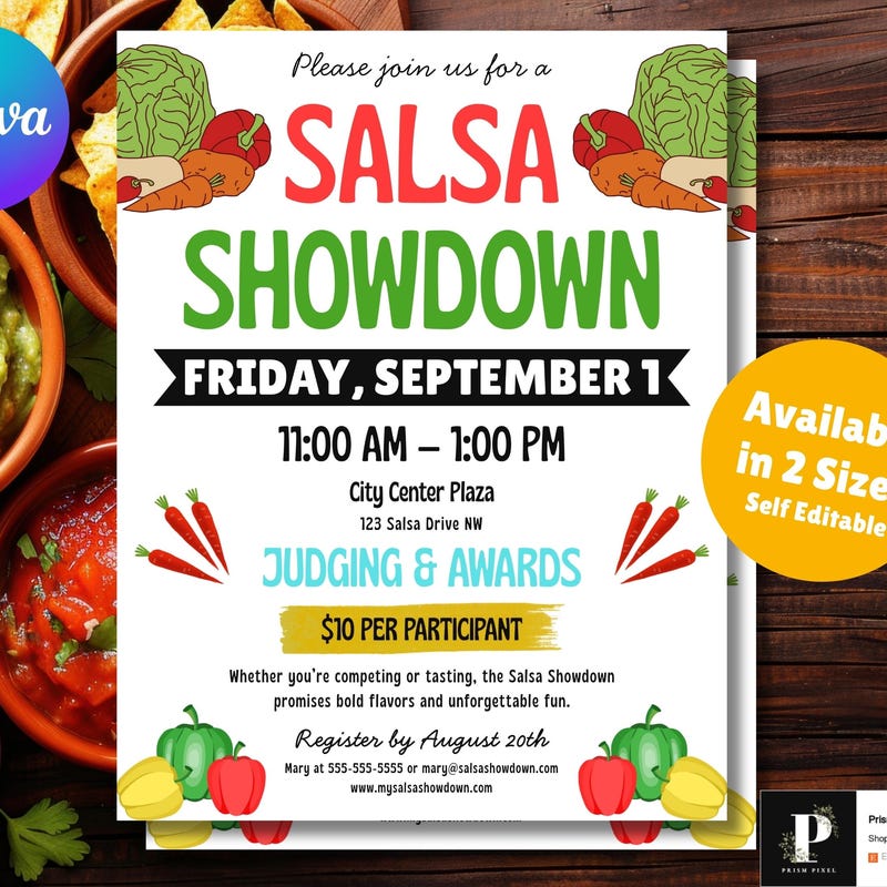 Salsa Competition Flyer - Etsy