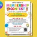 PTO Flyer Template | PTA Membership Contest, Recruitment & Fundraiser ...