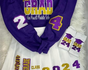 GRADUATION SKIRT Set With Socks/graduation Outfit/pre-k, 8th Grade ...