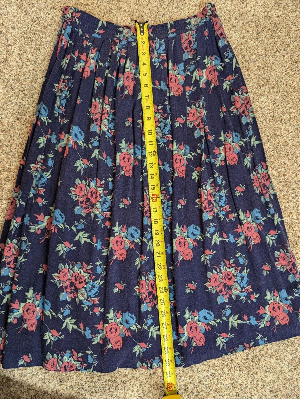 Vintage Ninon De Lenclos Blue and Pink Floral Embroidered Cardigan ...