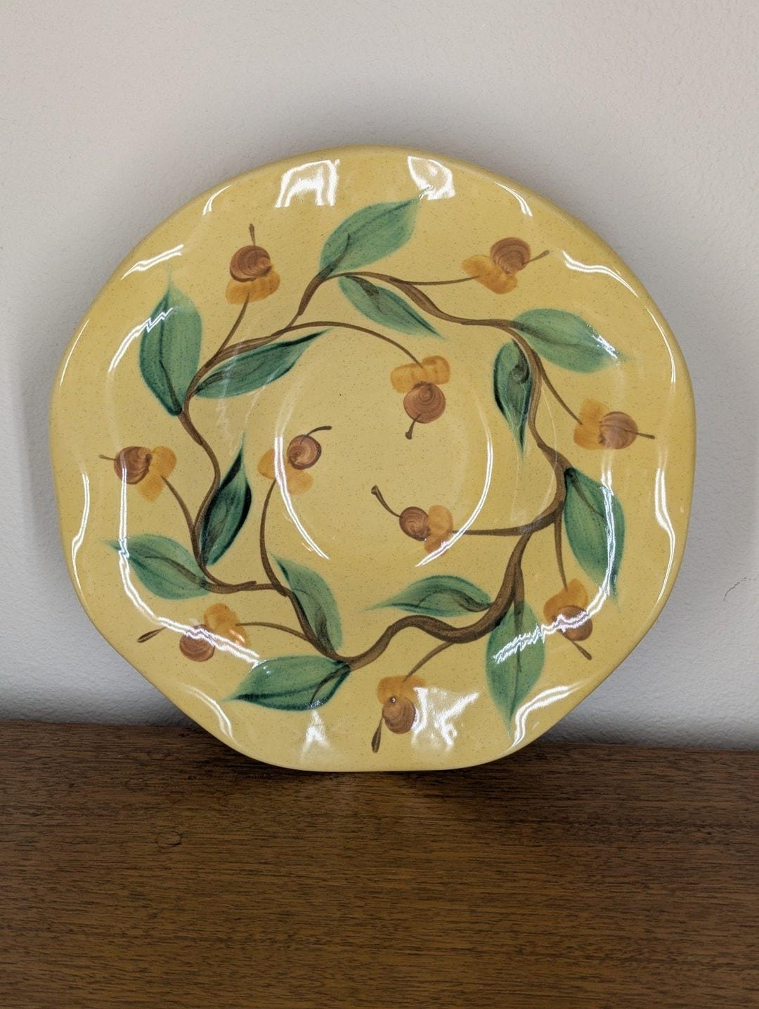 Vintage Gail Pittman Pottery Bowl Southern Living 2002 Signed Scalloped ...