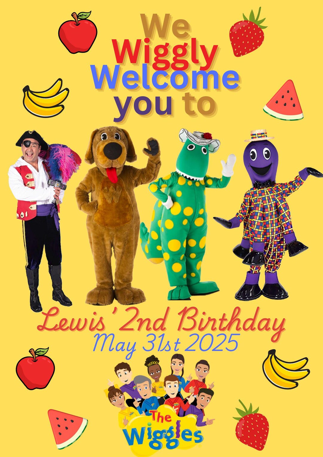 Wiggles Birthday Party Welcome Sign - Etsy