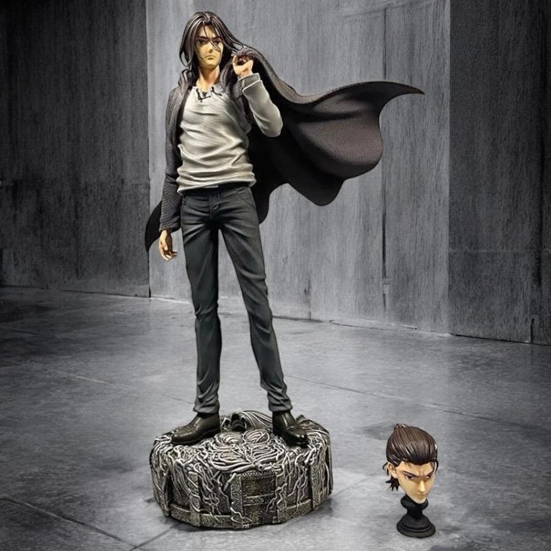 30cm Attack on Titan Eren Jaeger Figure – GK Collectible With Two Heads ...