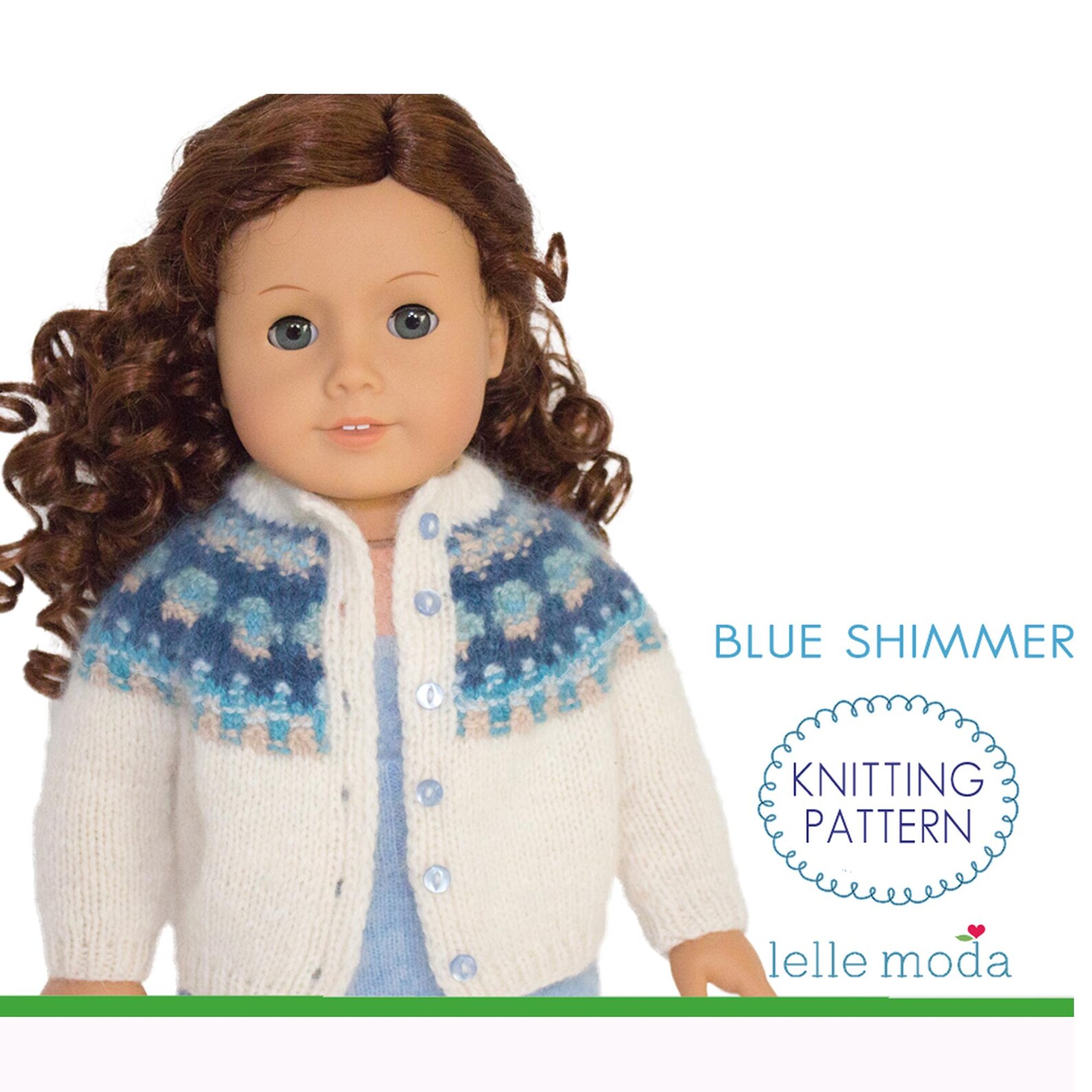 Bohus Cardigan Knitting Pattern for 18 Inch Dolls - Etsy