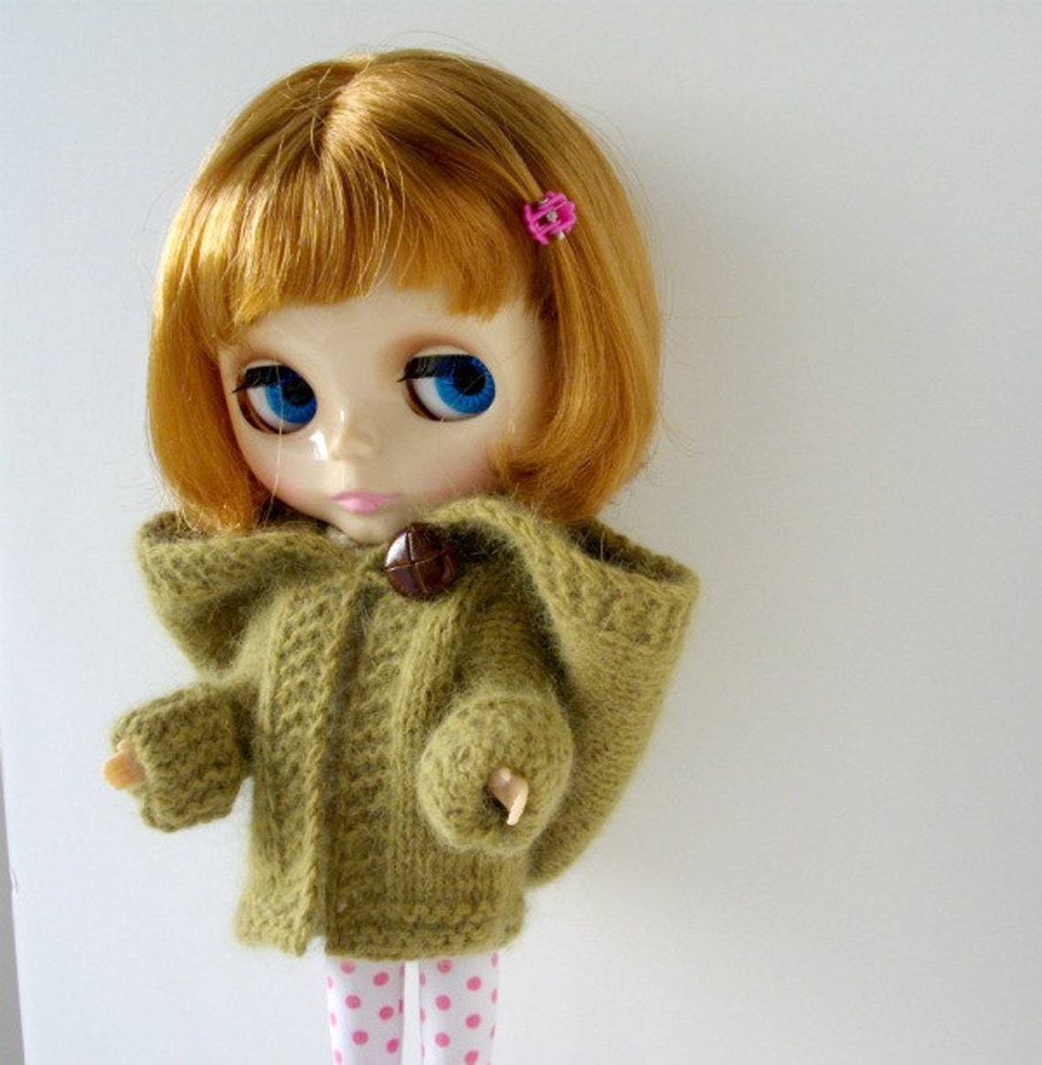 Blythe Doll Hooded Coat Knitting Pattern Cardigan Jacket - Etsy