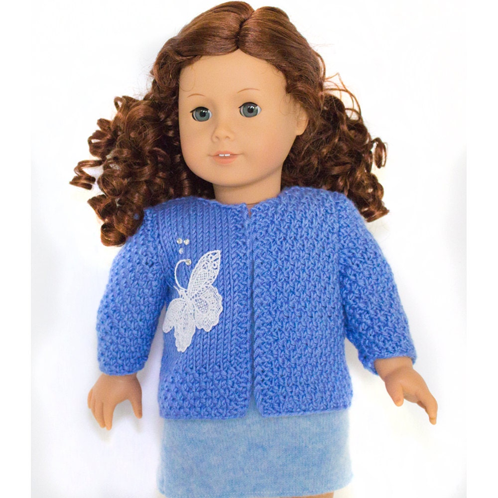 Doll Clothes Pattern 18 Inch Doll Clothes Pattern Cardigan - Etsy