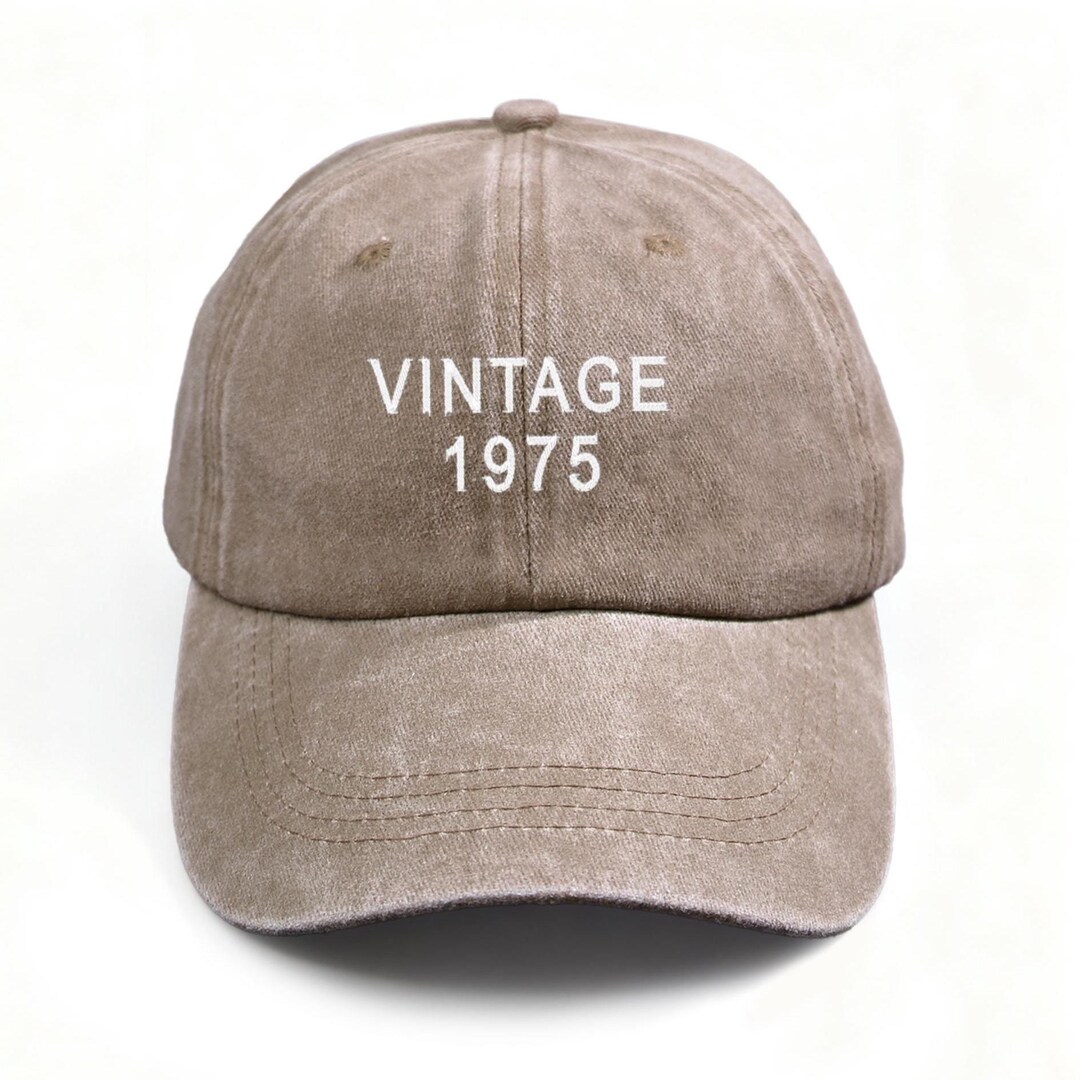 1975 Birthday Embroidered Hat/50th Birthday Gift/1975 Personalized Gift ...