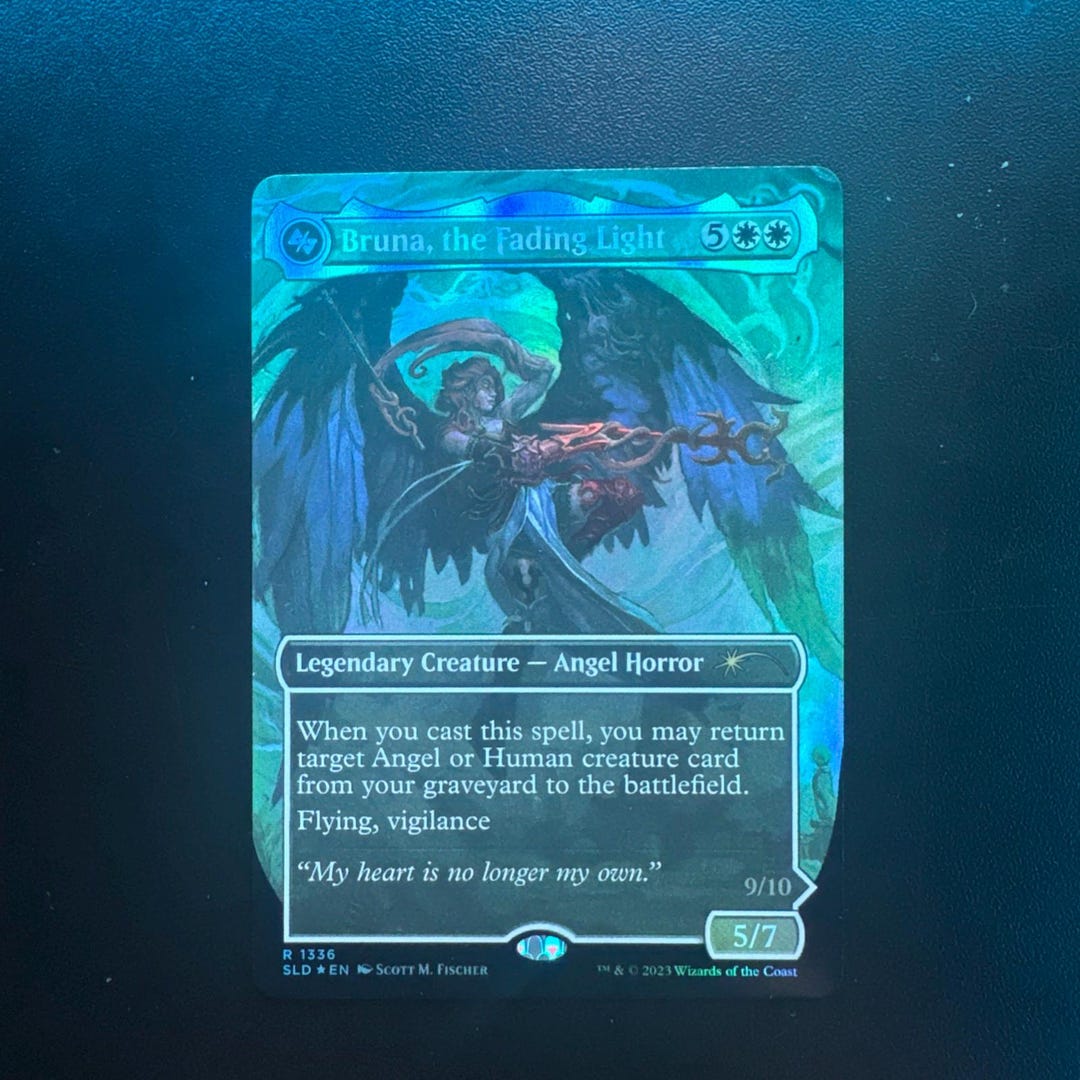 MTG: the Gathering FOIL Bruna, the Fading Light Borderless Sld N/MM ...