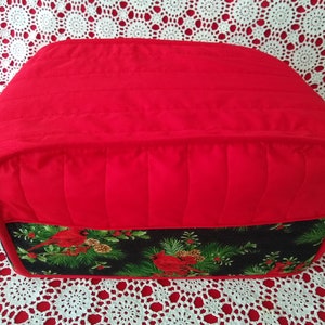Christmas Toaster Cover With Birds, Red Toaster Cover, Holiday Toaster ...