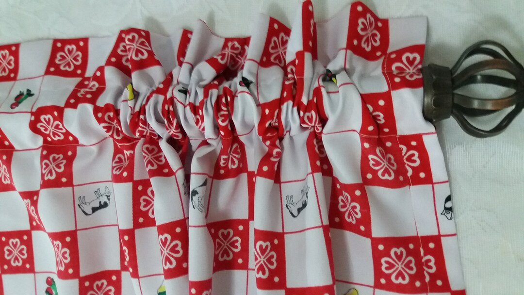 CLEARANCE SALE 30%, Buffalo Check Valance 35"x13", Country Farmhouse ...