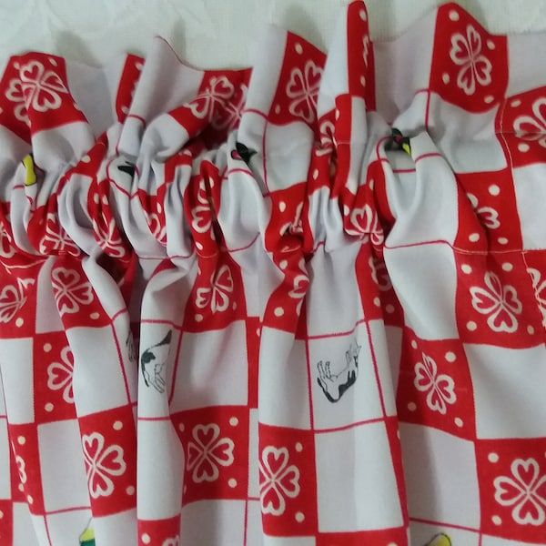 Buffalo Check Valance - Etsy