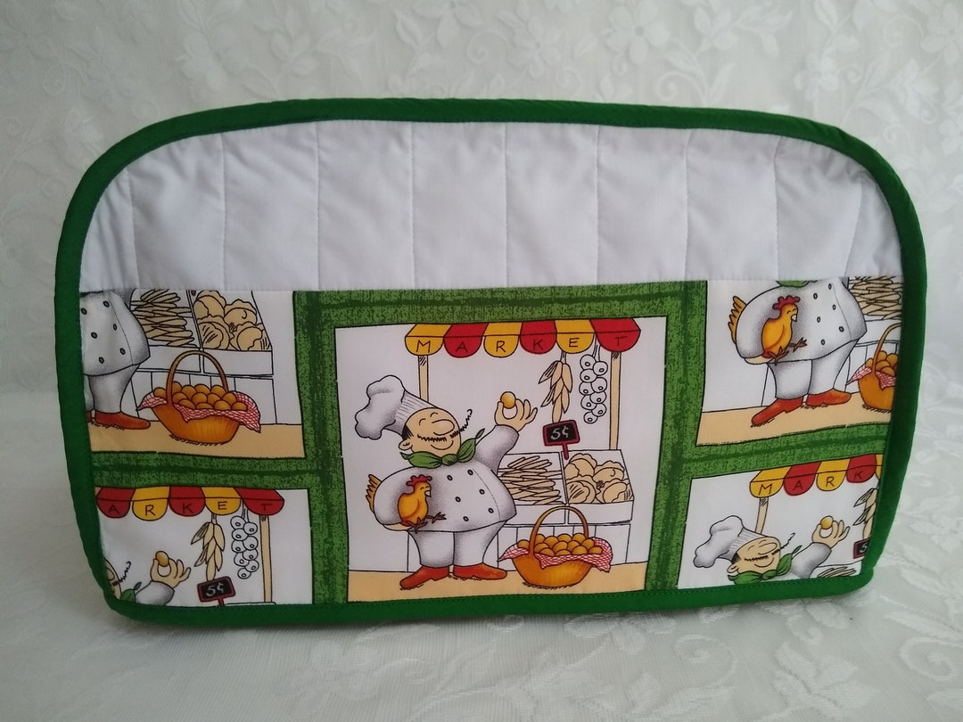 Fat Chef 4-slice Toaster Cover, Kitchen Quilted Cozzie, Gifts for ...