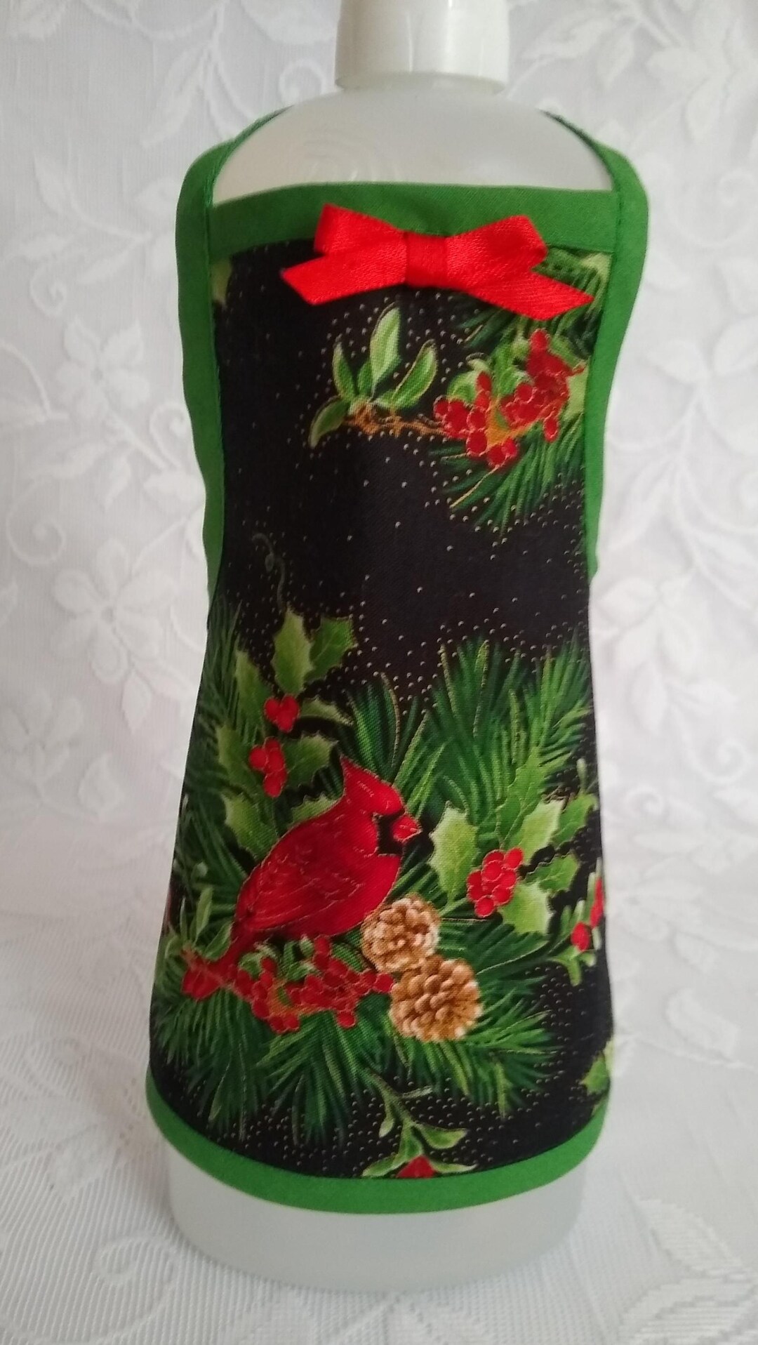 Christmas Cardinal Dish Soap Apron: Holiday Kitchen Decor - Etsy