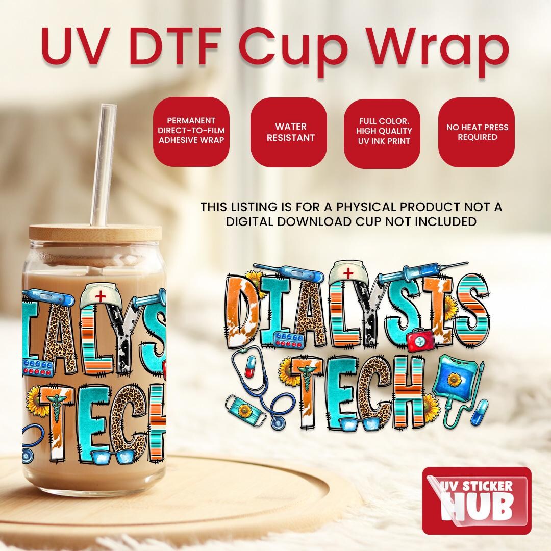 Dialysis Tecnician Gift Easy to Apply, Nephrology Tech Permanent Cup ...