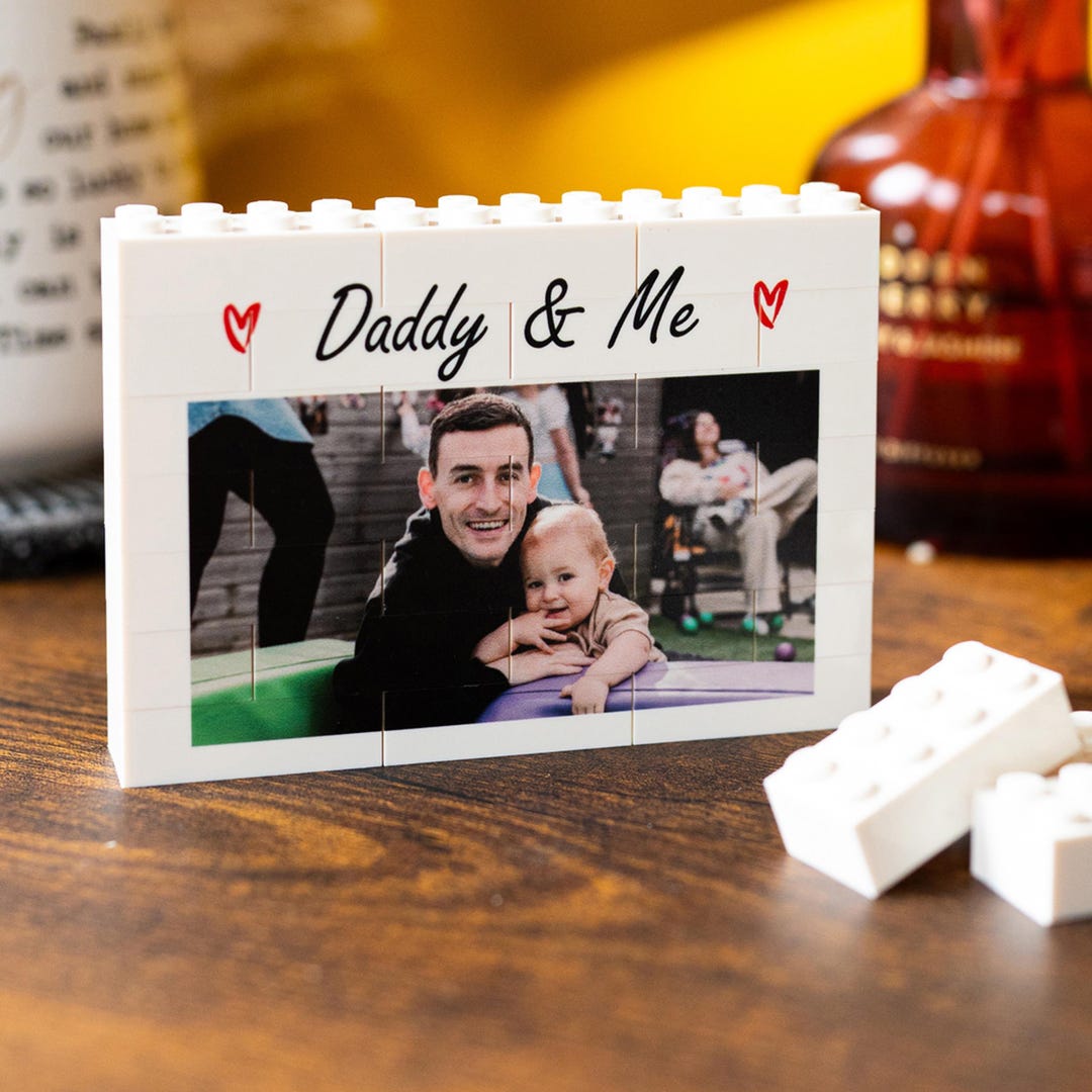 Personalised LEGO Photo – "daddy & Me" Father's Day Gift - Etsy UK