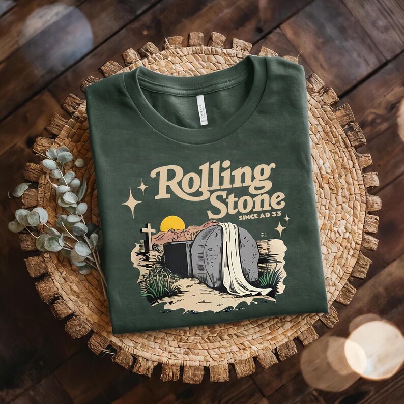 Rolling Stones PNG Digital Download, He is Risen Png, Christian Easter ...