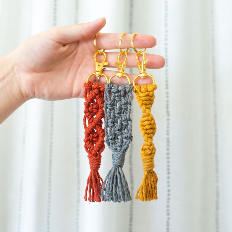 Macrame Keychain Craft Kit - Etsy