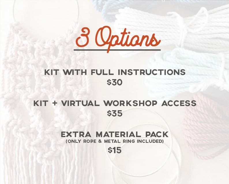 Online Macrame Workshop Virtual Intro to Macrame Class - Etsy