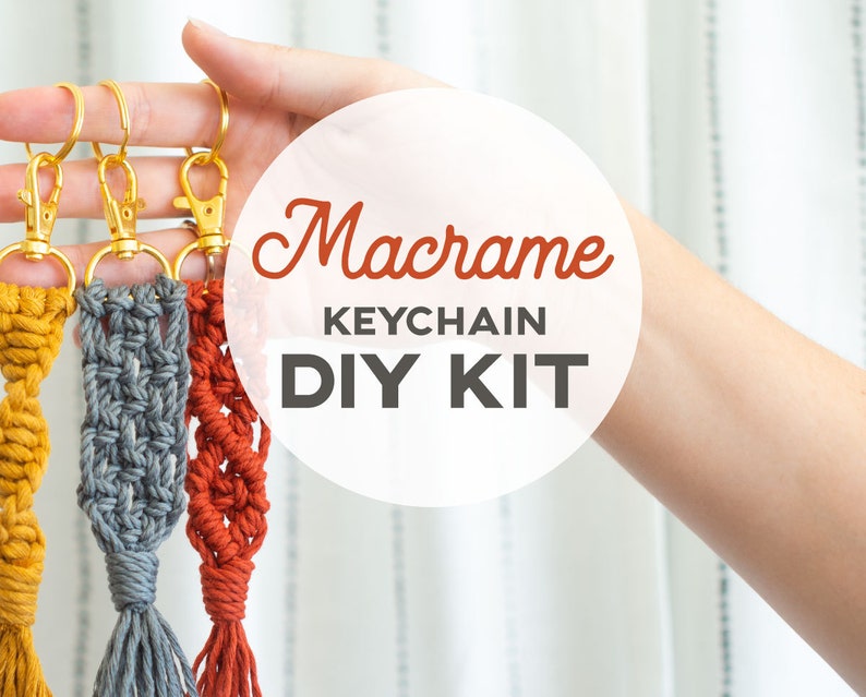 Macrame Keychain Craft Kit - Etsy