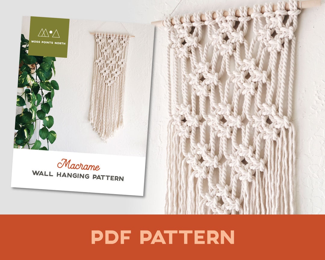 Digital PDF Pattern | Macrame Wall Hanging Pattern - Etsy