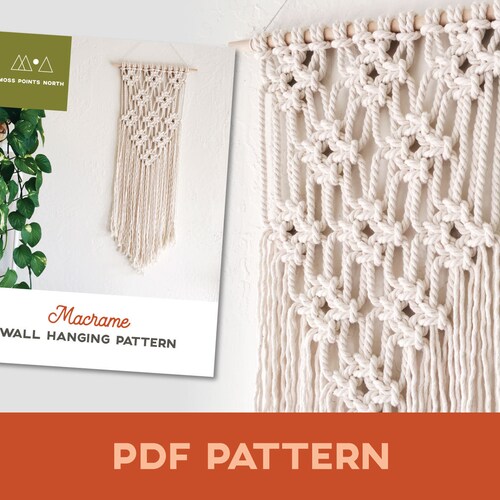 Macrame Garland PDF Pattern Macrame Wall Hanging Tutorial - Etsy