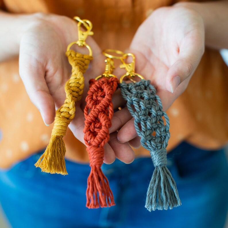 Macrame Keychain Craft Kit - Etsy