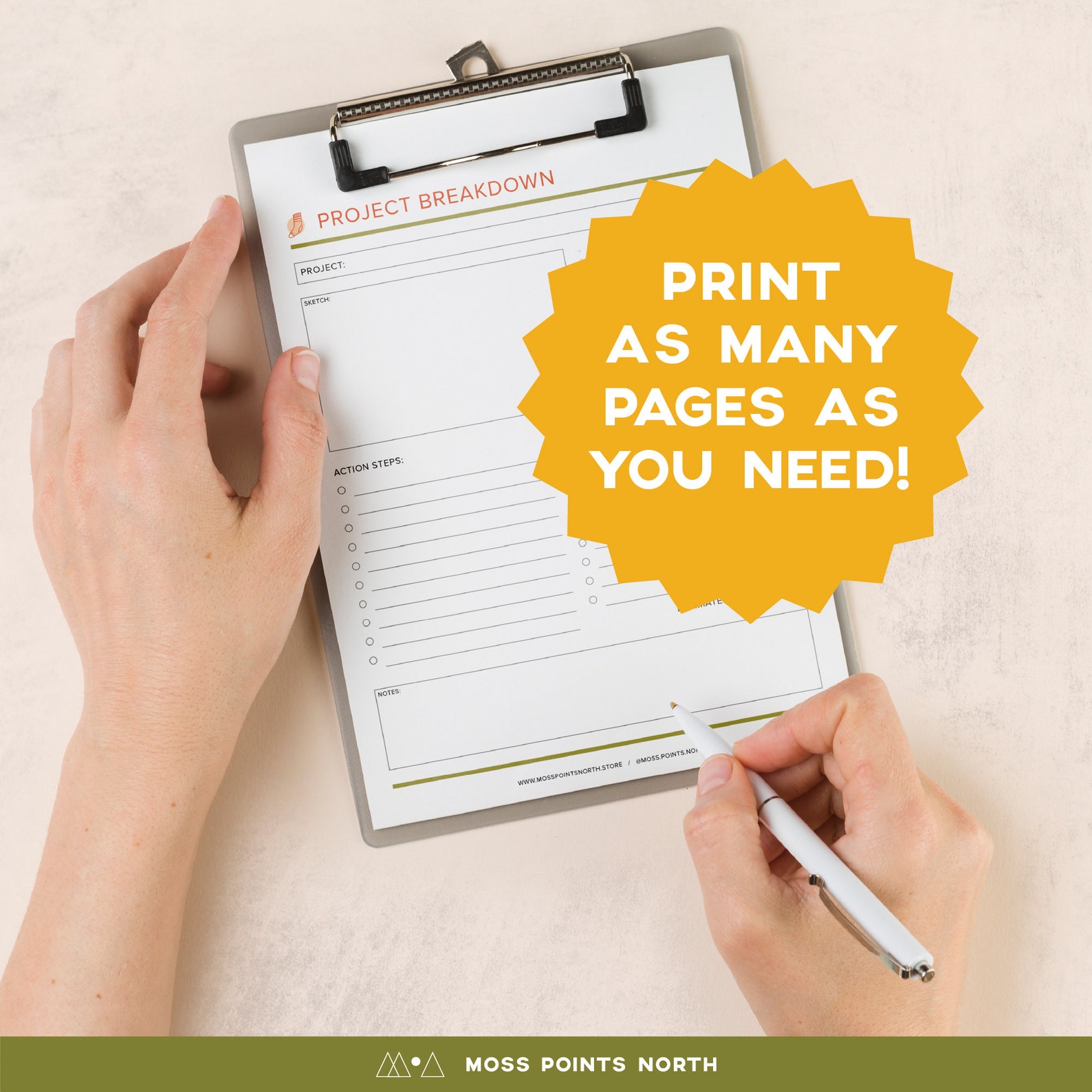 Craft Planning Printable DIY Project Breakdown Art Planner - Etsy