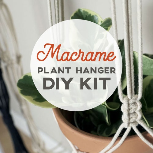 Macrame Plant Hanger Tutorial DIY Houseplant Holder Learn to - Etsy