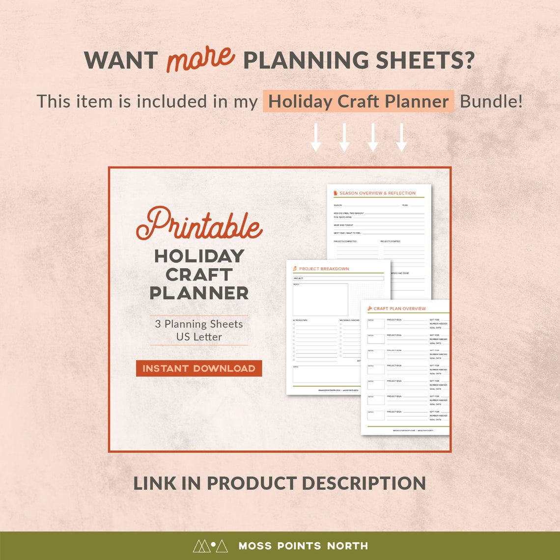 Craft Planning Printable DIY Project Breakdown Art Planner - Etsy