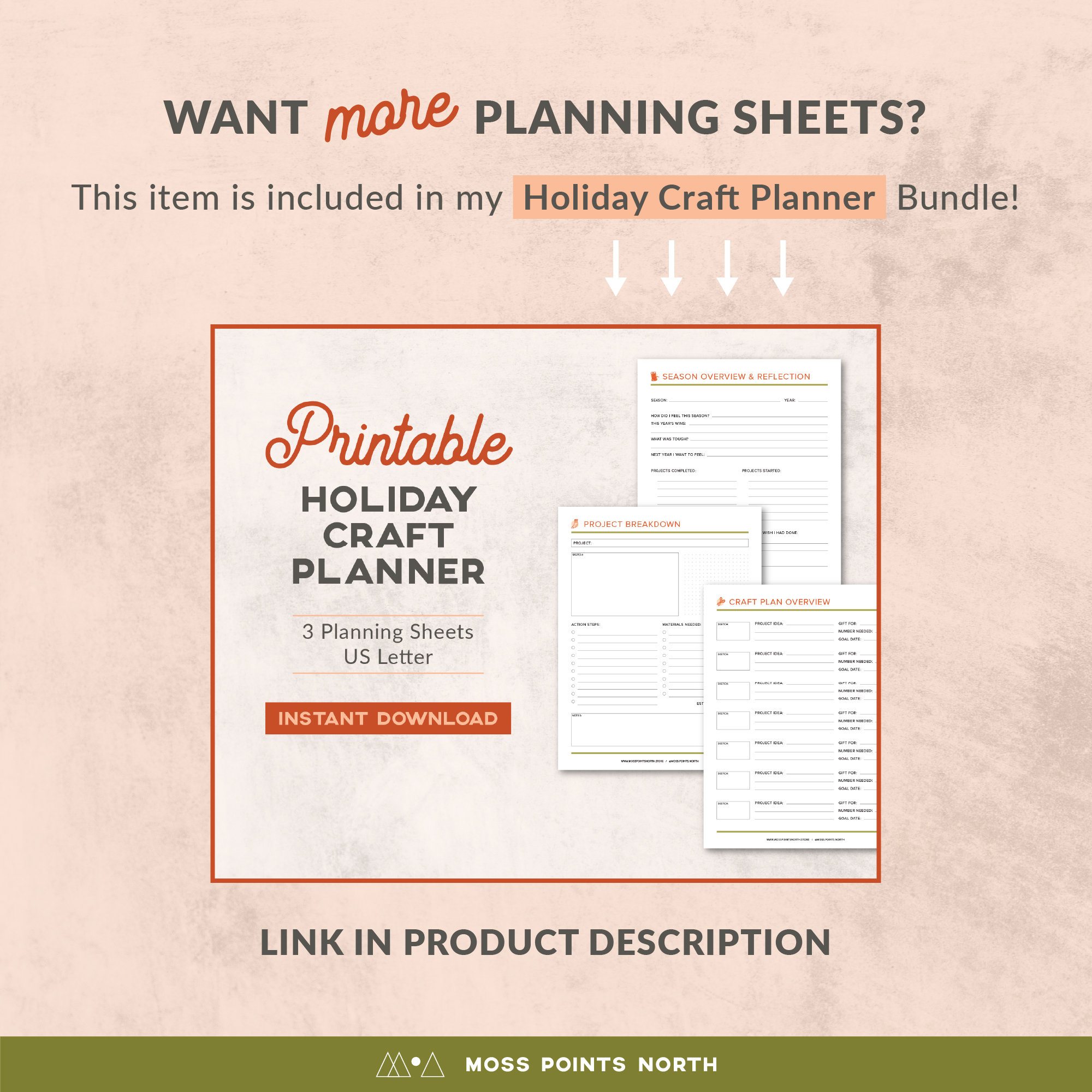 Craft Planning Printable DIY Project Breakdown Art Planner - Etsy