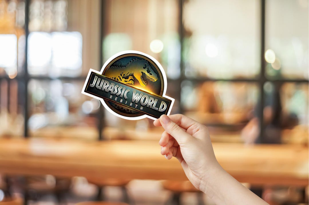 Jurassic World Rebirth Sticker, Dinosaur Movie Gift, Movie Lover Decal ...