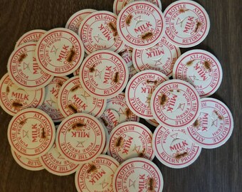 Milk bottle caps | Etsy