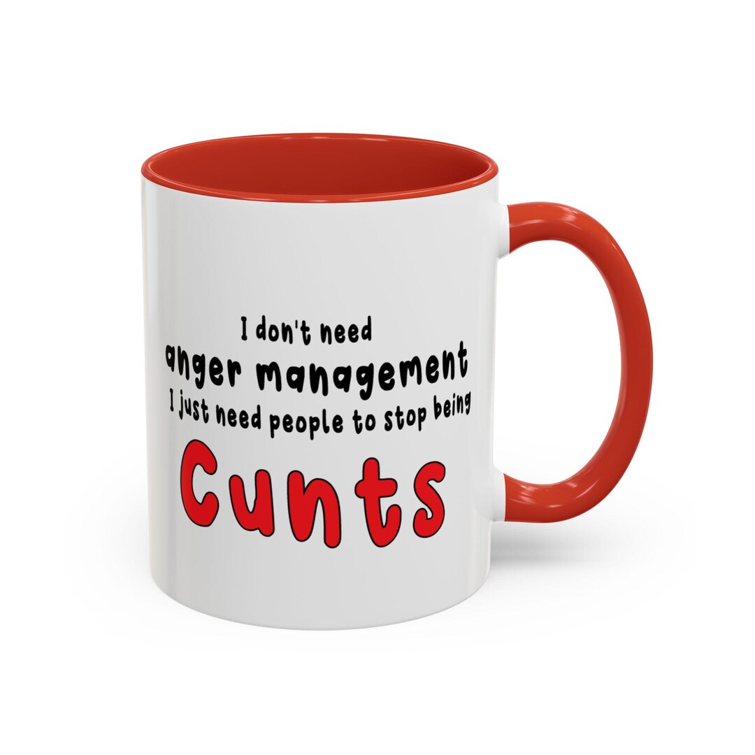 Funny Anger Management Coffee Mug, Cute Coffee Cup, Gift for Friends ...