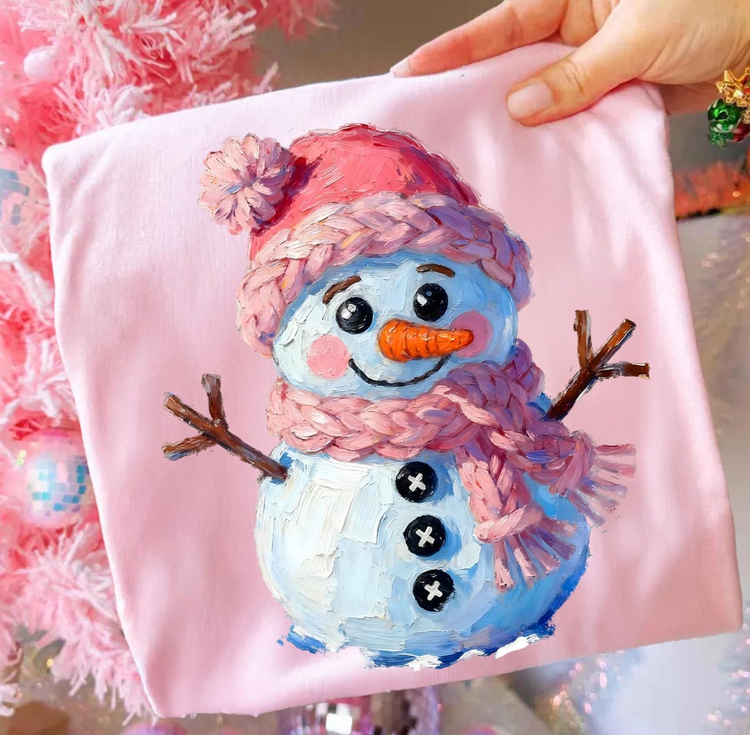 Hand Painted Snowman Png, Preppy Snowman Christmas Png, Cute Snowman ...