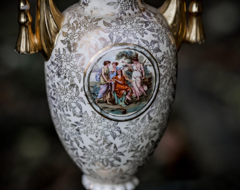 Vintage (1954) Empire Ware England Porcelain Urn Vase Matching Pair - Etsy