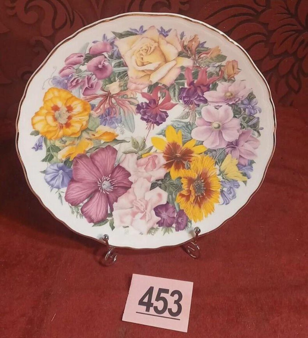 Royal Albert Collectors Plate by Sara Anne Schofield Birthday Bouquet ...