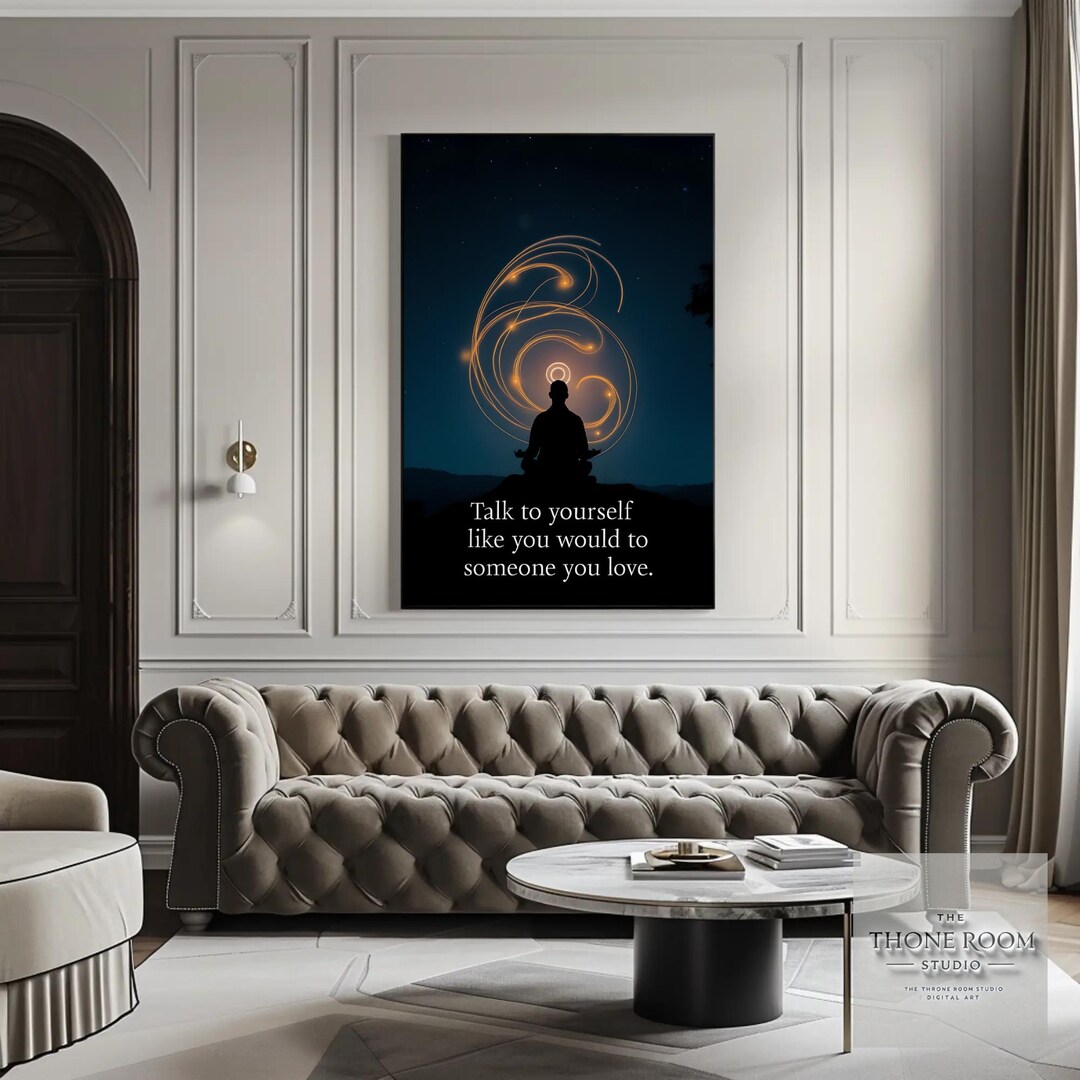 Mental Health Quote Wall Art - Motivational Poster - Self-care Decor ...