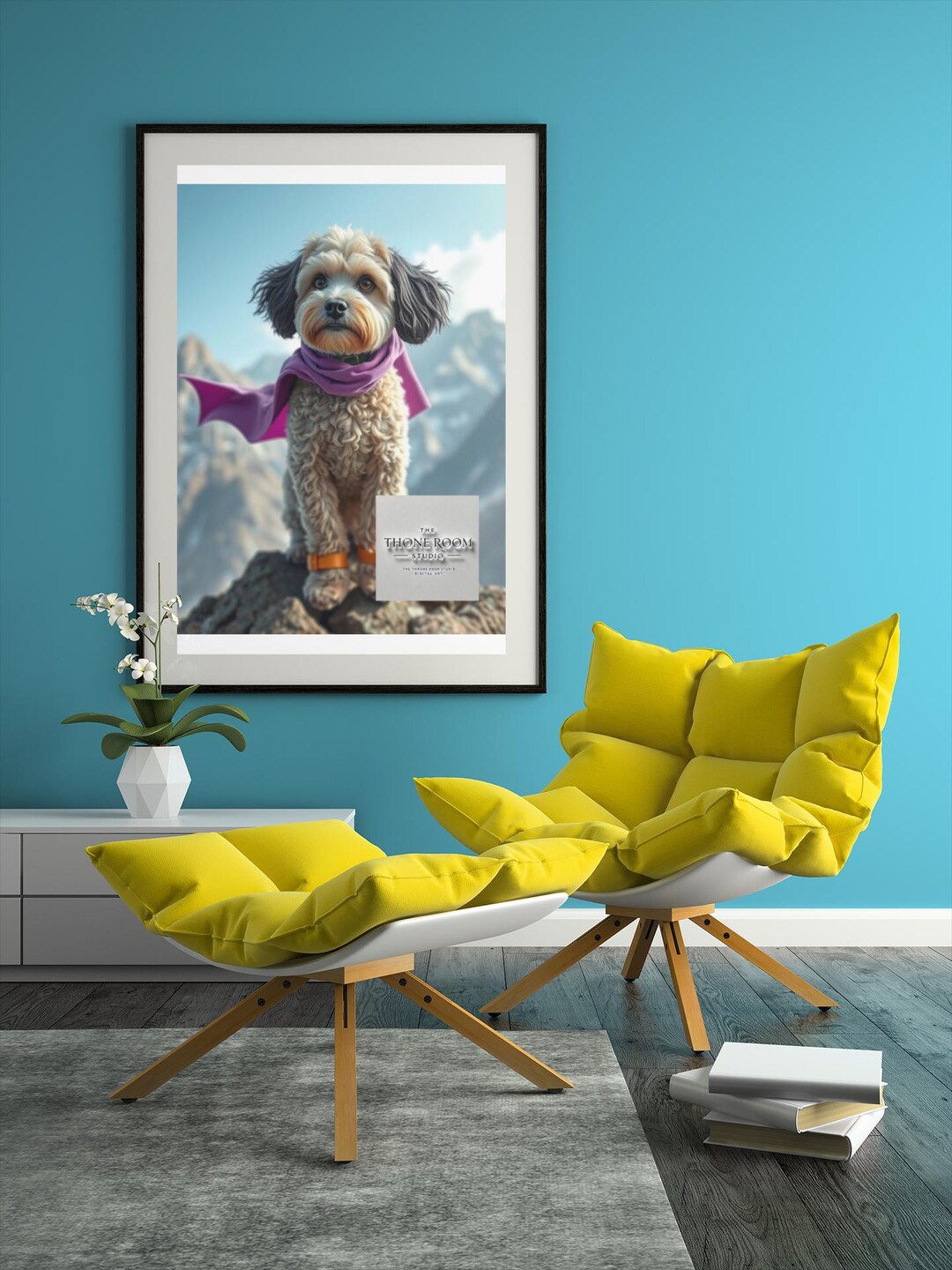 Cockapoo Superhero Wall Art - Cute Dog Poster - Heroic Pet Decor ...