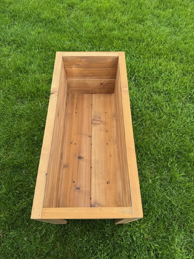 Decorative Cedar Planter / Raised Garden Planter / Raised Cedar Planter ...